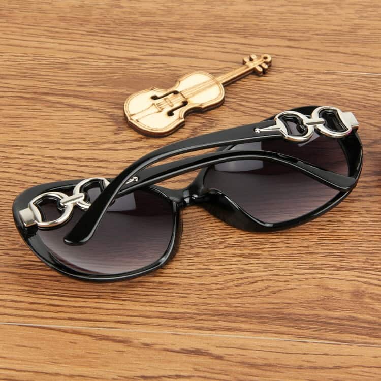 Retro Uv400 Pc Frame Ac Lens Sunglasses Black Blgt