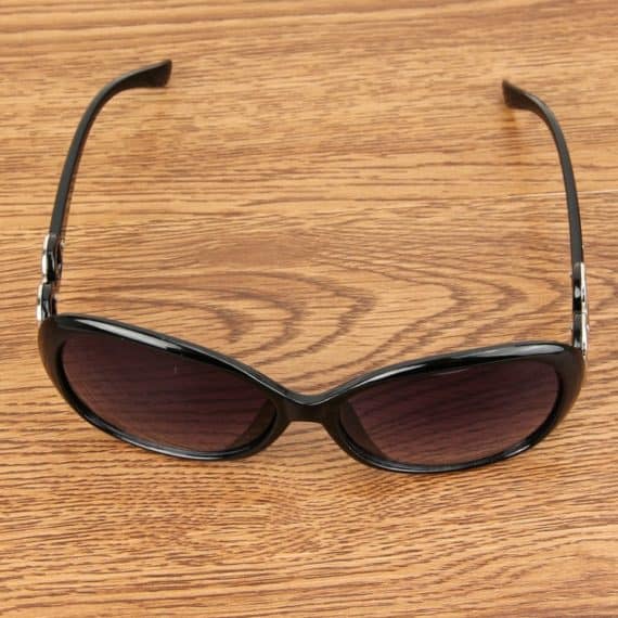 Retro Uv400 Uv Protection Pc Frame Ac Lens Sunglasses Black Blgt